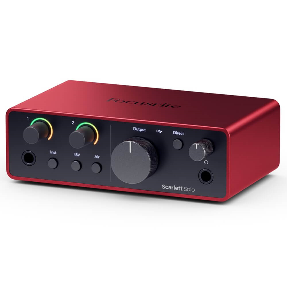 Focusrite Scarlett Solo 4th Gen USB Audio Interface with Air Mode ...